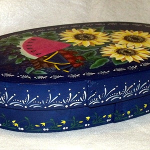 Hand Painted Shaker Style Wooden Summertime Decorative Box - Etsy