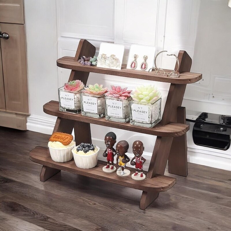 3 Tier Wood Display Stand - Etsy