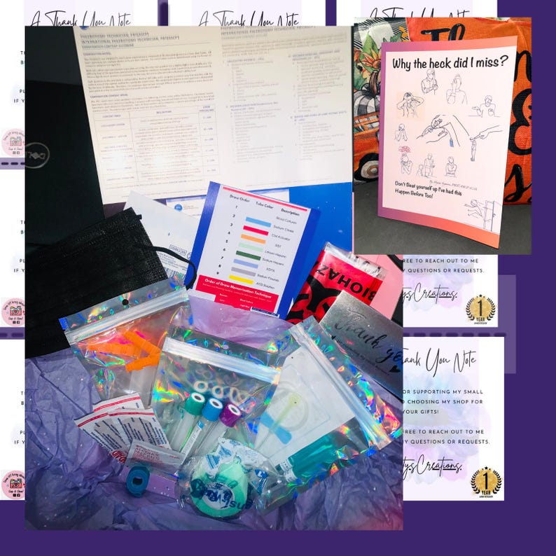 Order of Draw Bundle Phlebotomy Study and Practice Bundle Venipunctures ...