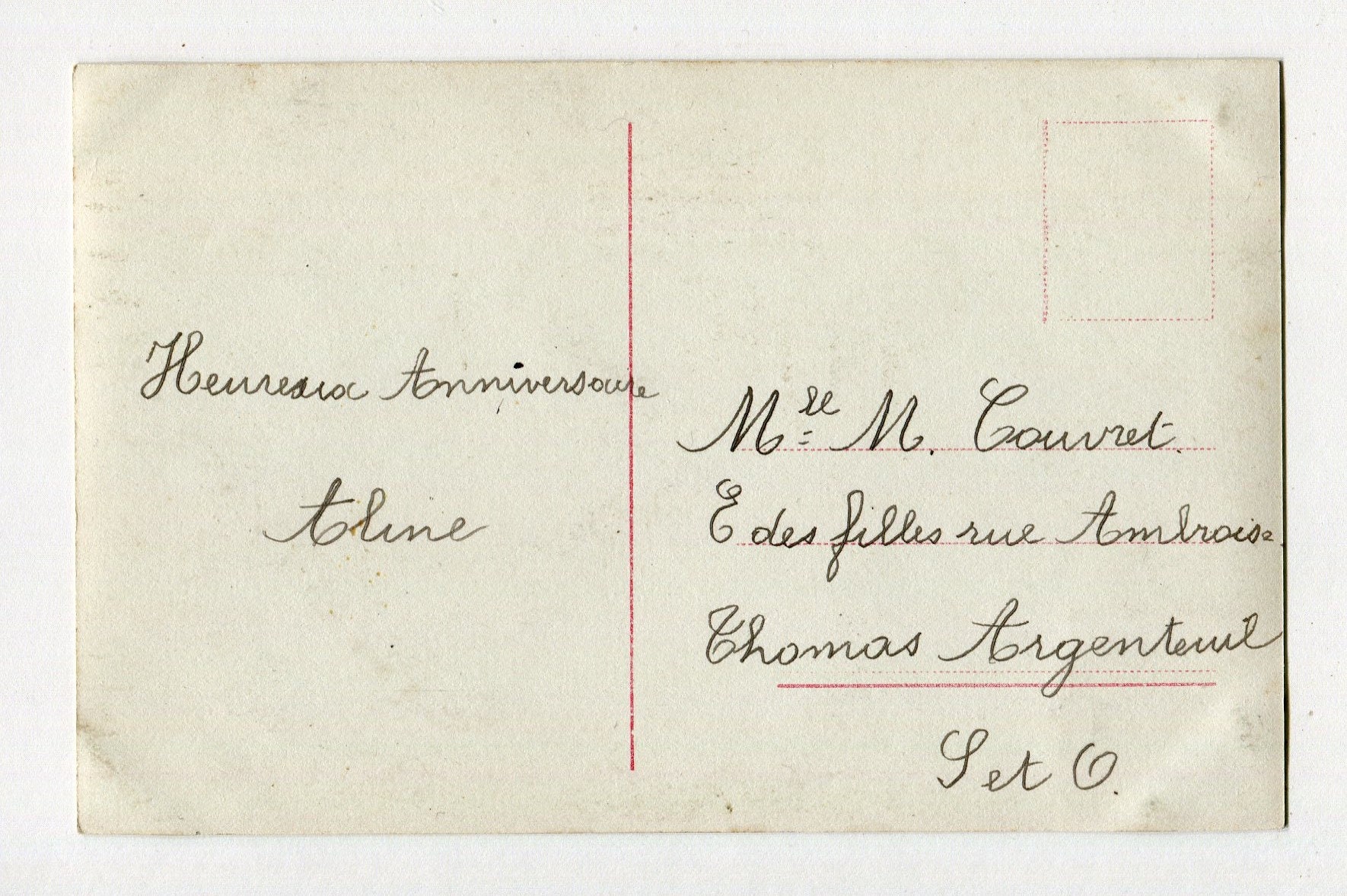Antique French Postcard Lady With Little Bows in Her Hair - Etsy