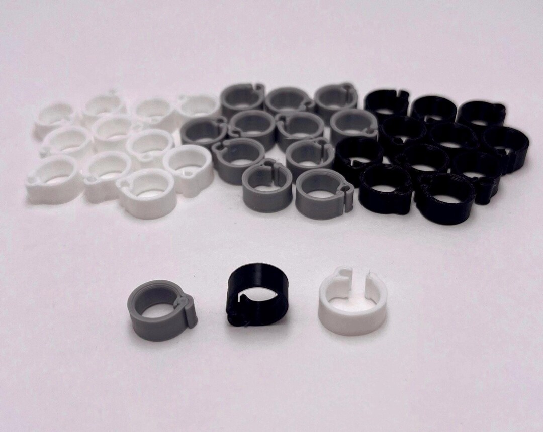 Quail Leg Bands 8mm Multi-color- 60 Pack & 36 Pack - Etsy