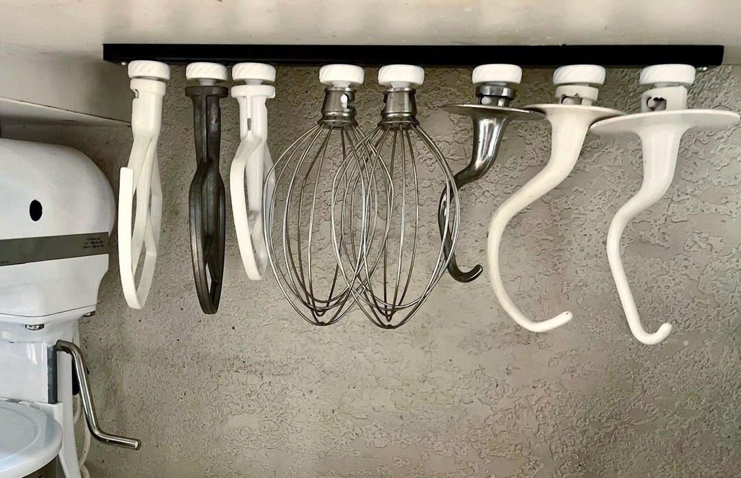 MAGNETIC Kitchenaid Mixer Attachment Storage - Fully Customizable Under ...