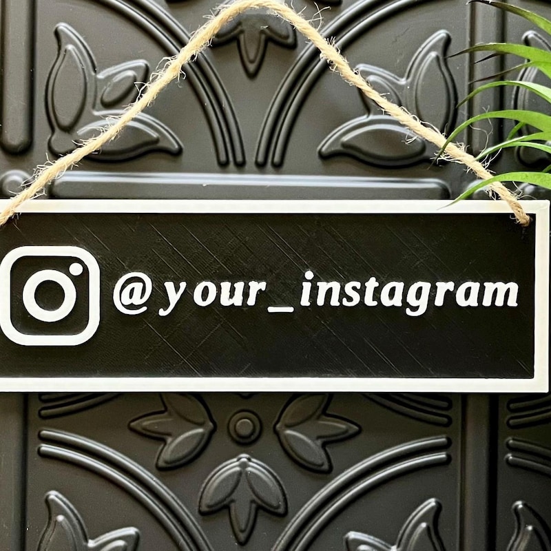 Instagram Sign - Etsy