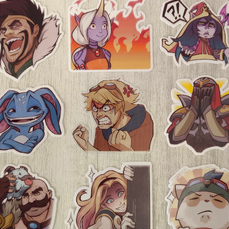 League of Legends Stickers - Lol Stickers - Facebook Emote Set 36 ...