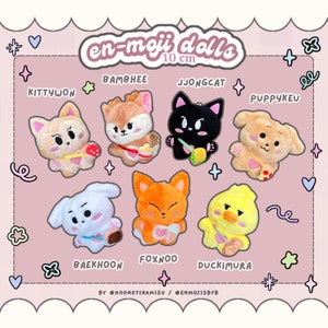 ENHYPEN 10 Cm En-moji Dolls (ON HAND) | Kpop | Soft Fluffy Animal ...