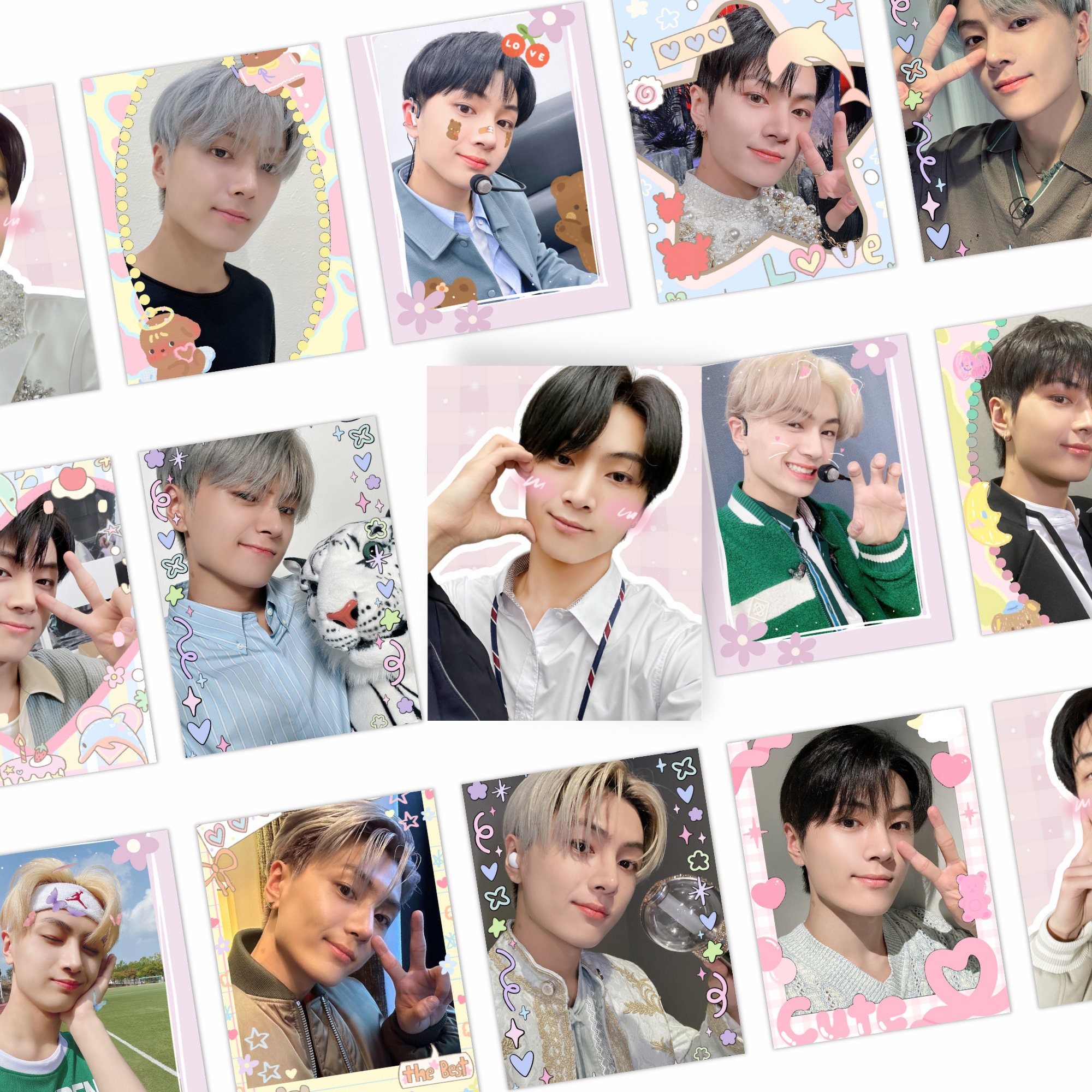 ENHYPEN JAY Fan-made Assorted Photocards/polaroids (50 Pcs Set) | Kpop ...