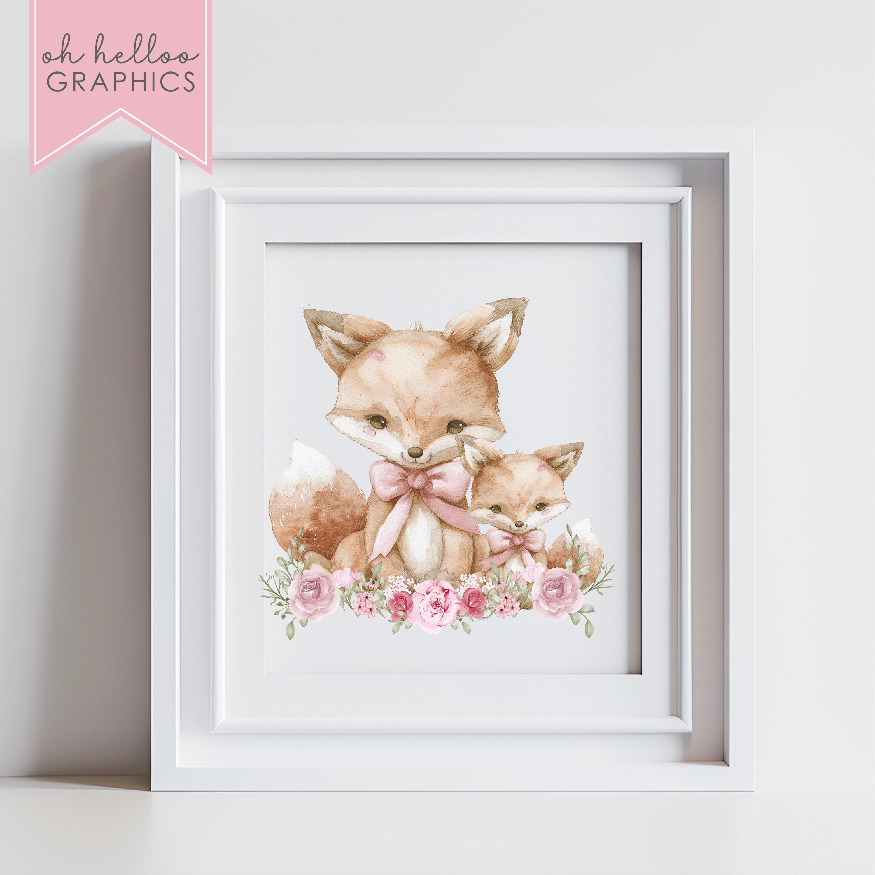 Fox Cub PNG Clipart Safari Animal Baby Announcement Gender Reveal It's ...