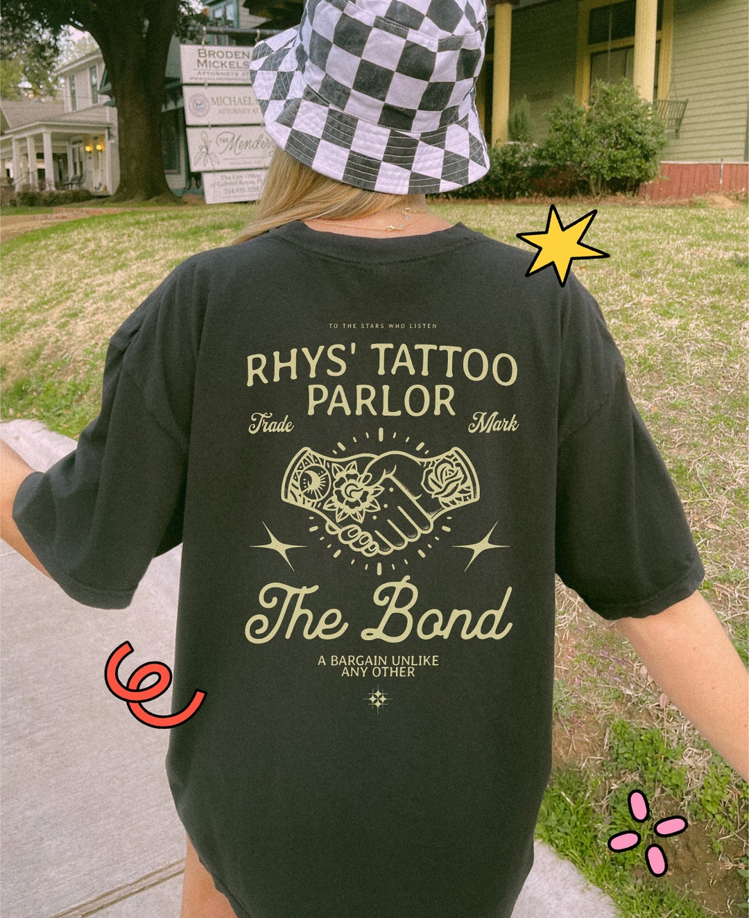 Rhys Tattoo Parlor Shirt - to the Stars Who Listen Comfort Colors Tee ...