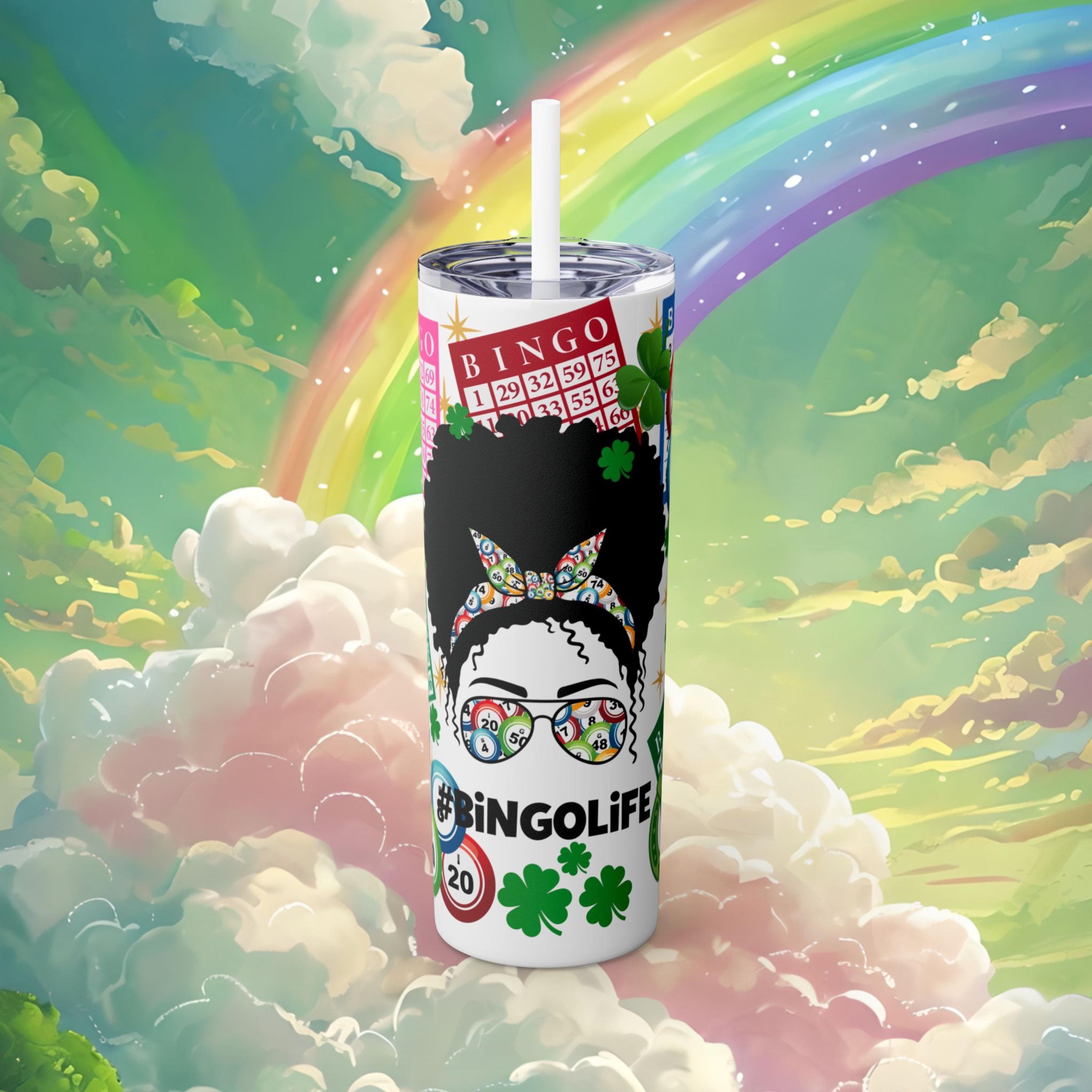 Bingo Life, Messy Bun Tumbler Wrap, 2 Pre-sized 20 Oz Wraps, Colorful ...