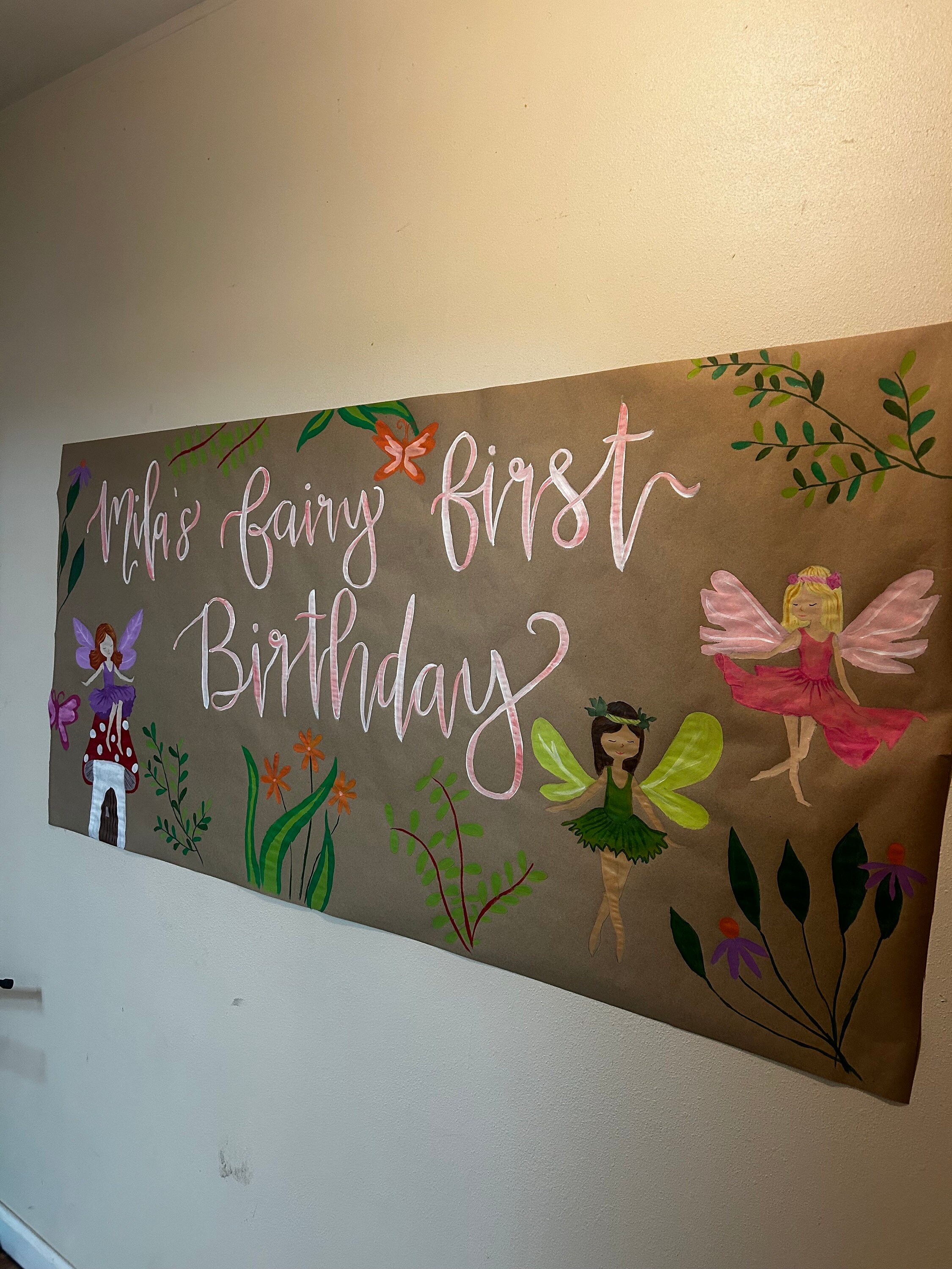 Fairy First Birthday Banner - Etsy