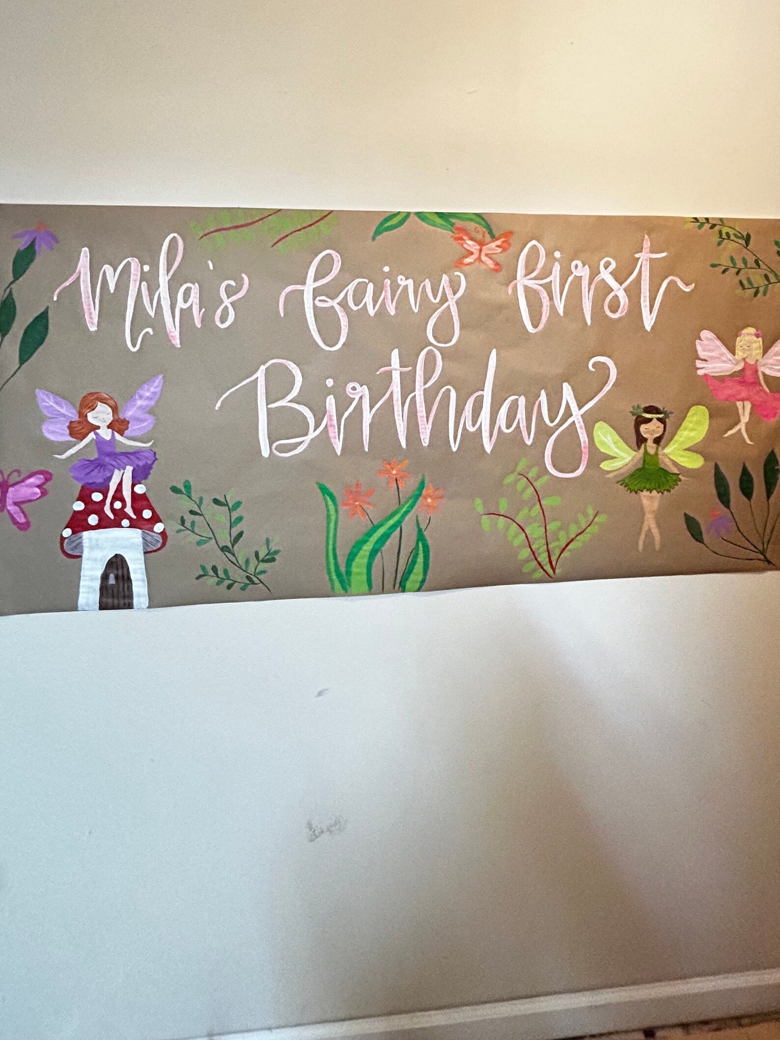 Fairy First Birthday Banner - Etsy
