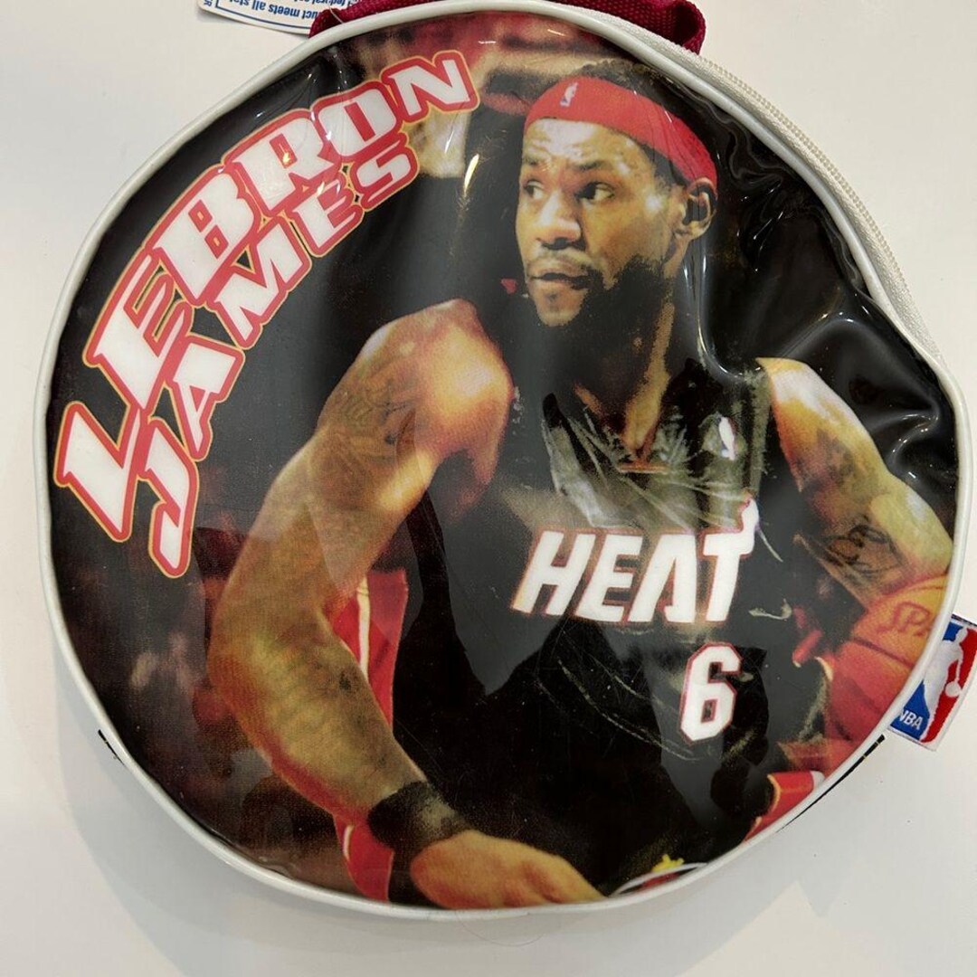 NBA RARE Lebron James Heat Round Lunch Bag - Red and Black - Etsy