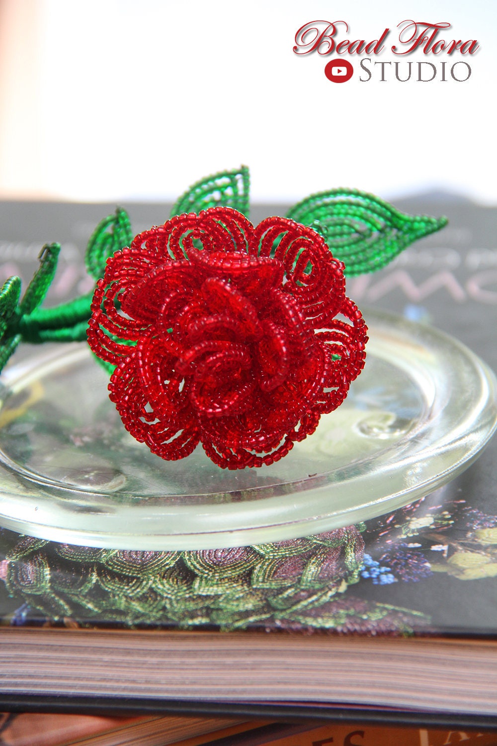 Pattern French Beaded Enchanted Rose Tutorial and Pattern Pdf - Etsy