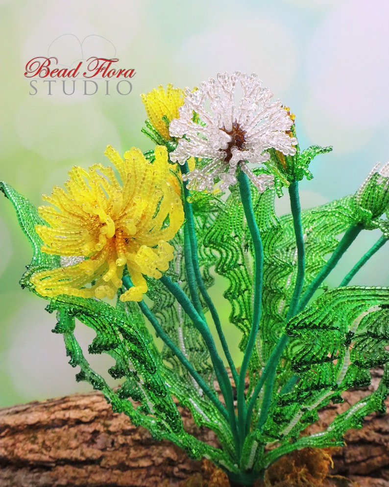 PDF- French Beaded Dandelion - Etsy
