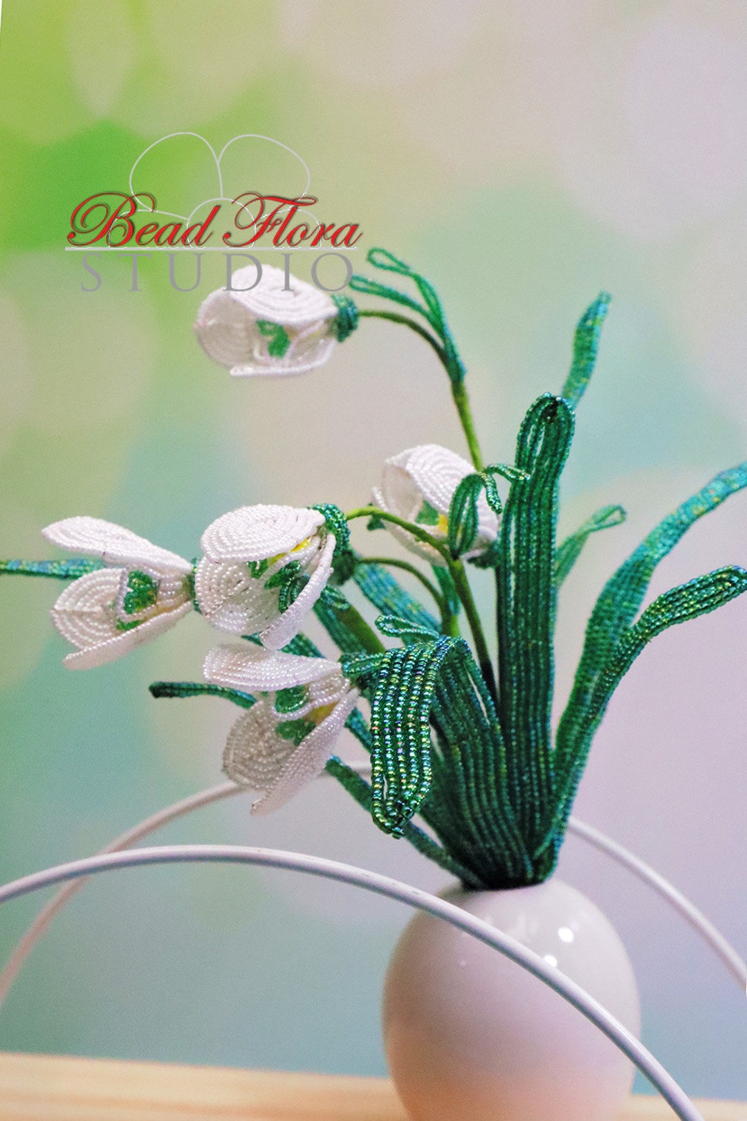PDF - French Beaded Snowdrops Pattern - Intermediate - Etsy