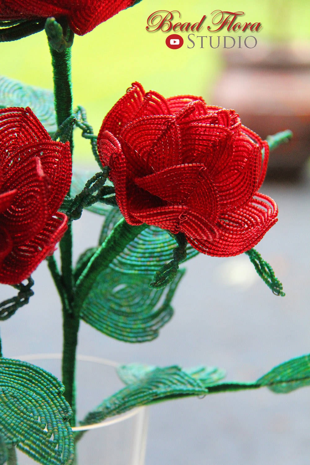 French Beaded Rose Beaded Flower Tutorial and Pattern Pdf - Etsy