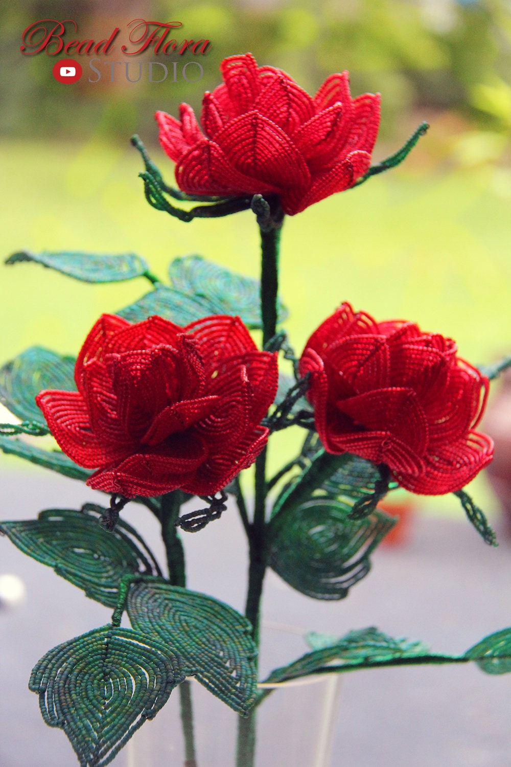 French Beaded Rose Beaded Flower Tutorial and Pattern Pdf - Etsy