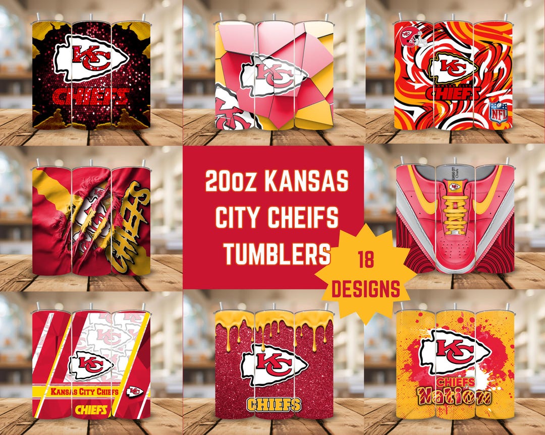 Exclusive Kansas City Chiefs 20oz Tumblers – 18 Unique Designs! - Etsy