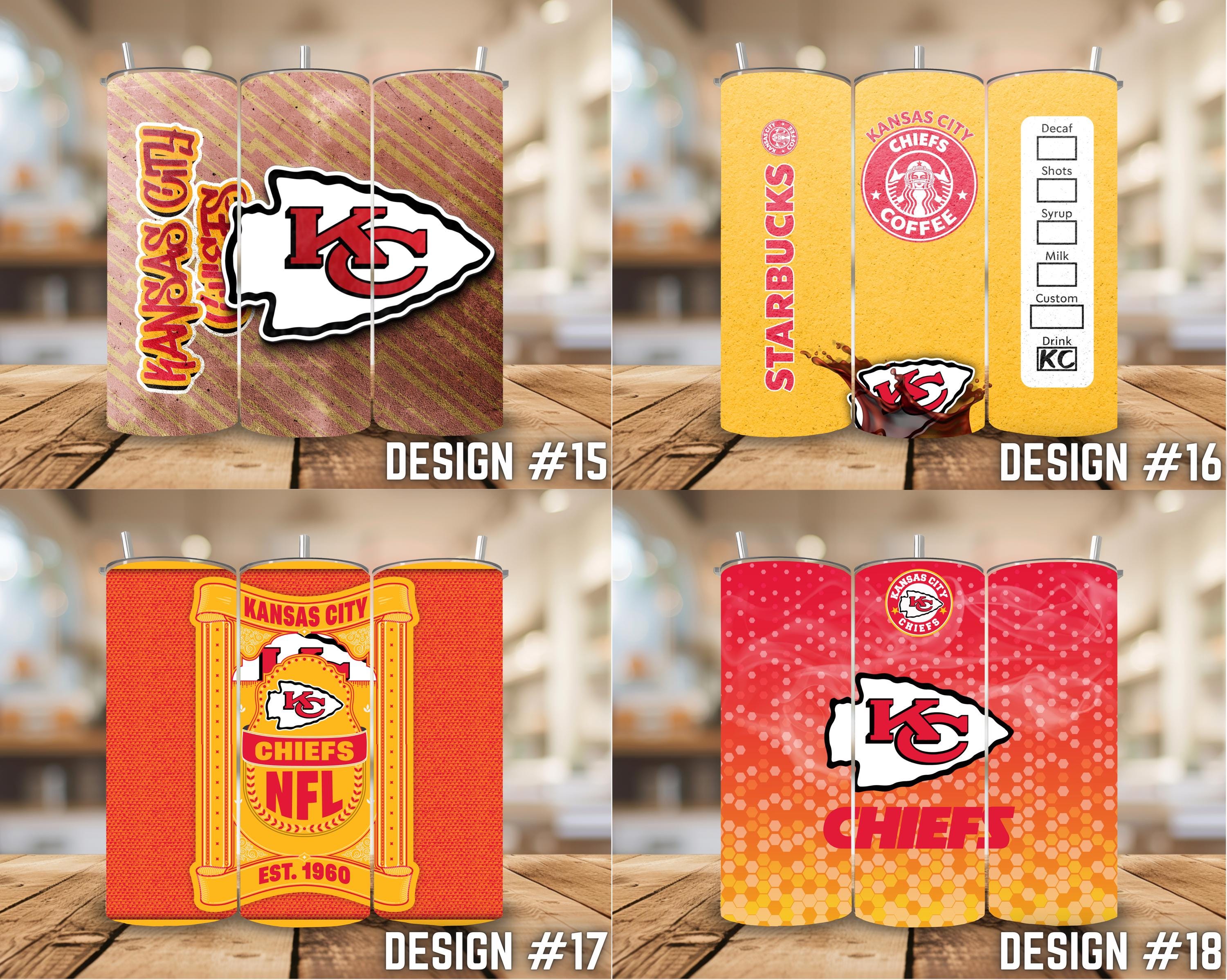 Exclusive Kansas City Chiefs 20oz Tumblers – 18 Unique Designs! - Etsy