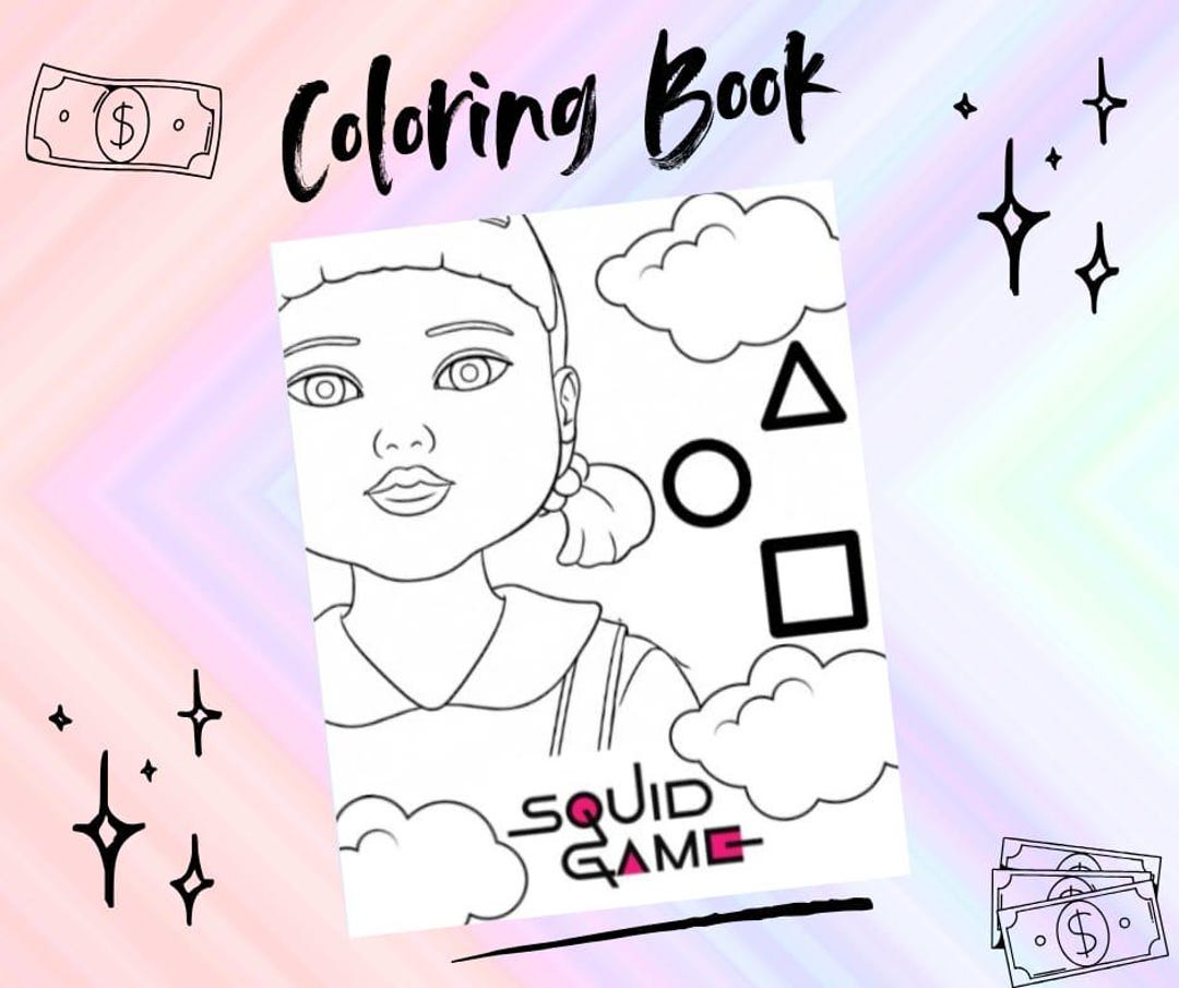 Squid Game Coloring Book (PDF). - Etsy UK