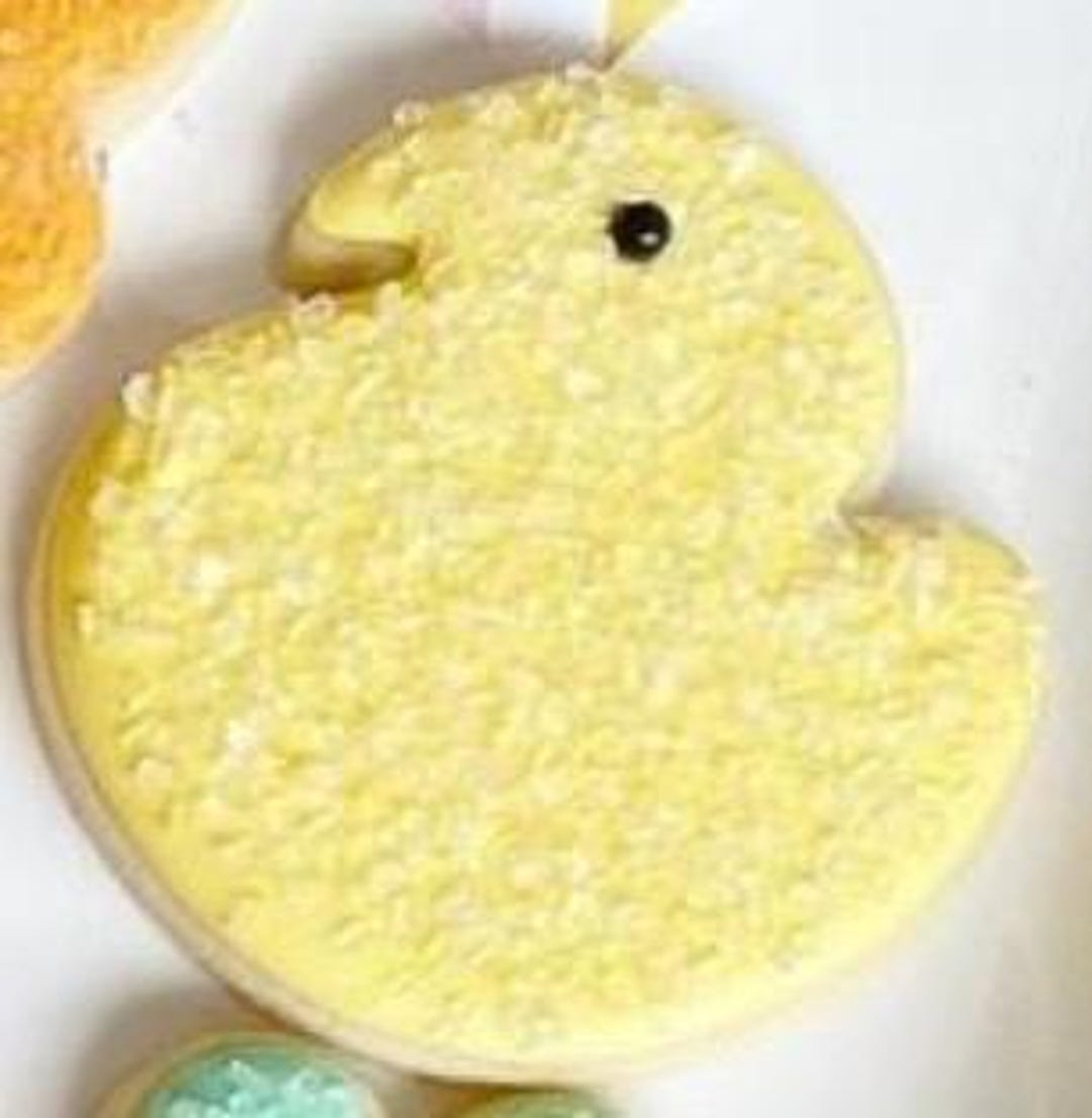 Marshmallow Chick Peep Royal Icing Sugar Cookies - Etsy