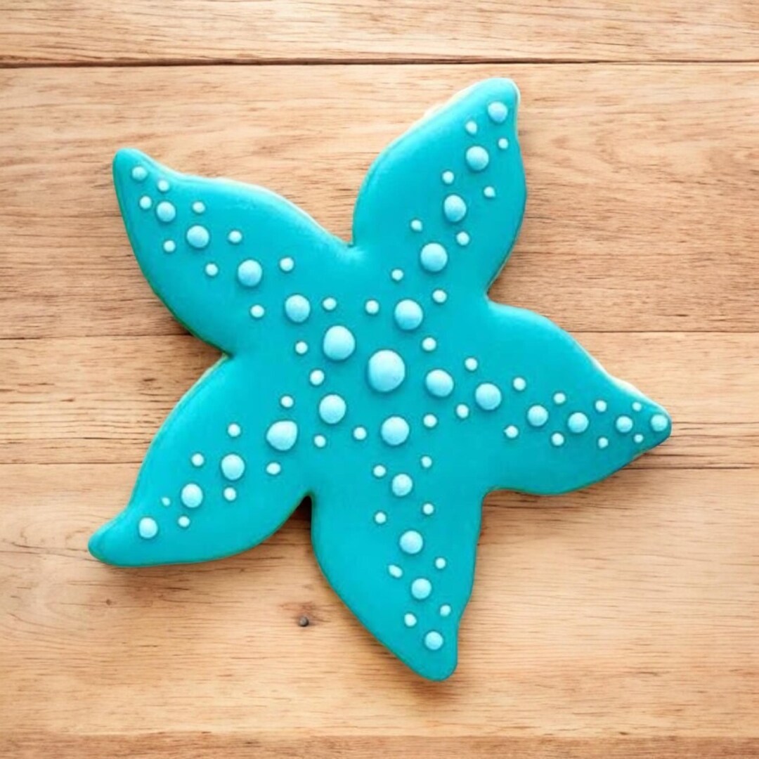 Starfish Royal Icing Sugar Cookies (printed Design) - Etsy