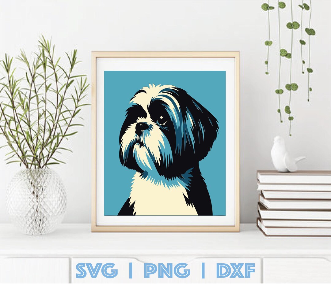 Shih Tzu 3D Layered SVG , 3D Shih Tzu Colorful 5 Layers Dog SVG , Dog ...