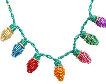 Bead Pattern: Christmas Fairy Light Necklace Pendant - Etsy