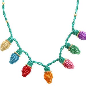 Bead Pattern: Christmas Fairy Light Necklace Pendant - Etsy