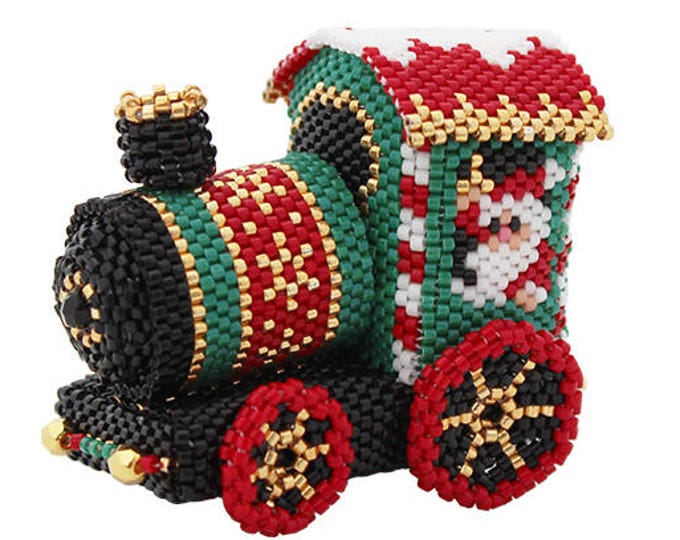 Bead Pattern: Christmas Train Ornament Pattern Part 1 the Train Engine ...