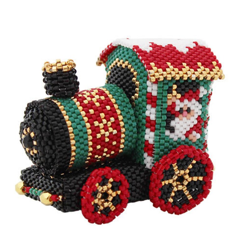 Beaded Christmas Train - Etsy