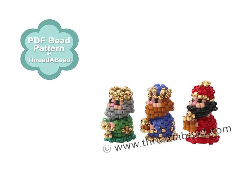 Bead Pattern: Christmas Nativity - Part 8 – Three Wise Men - Etsy