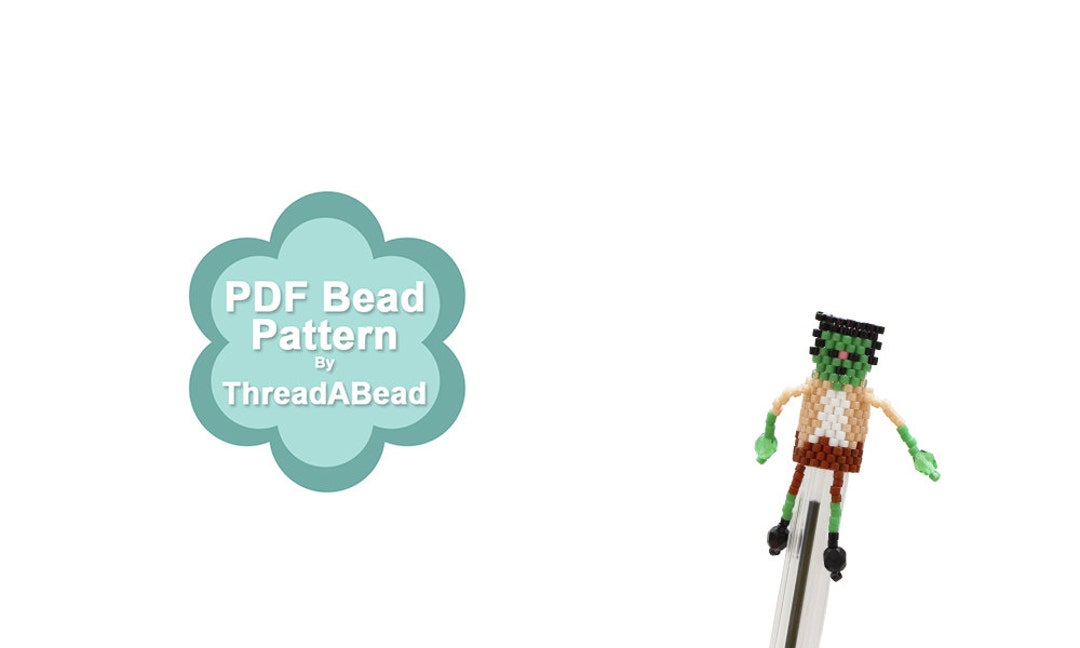 Bead Pattern: Frankenstein Pen Topper - Etsy