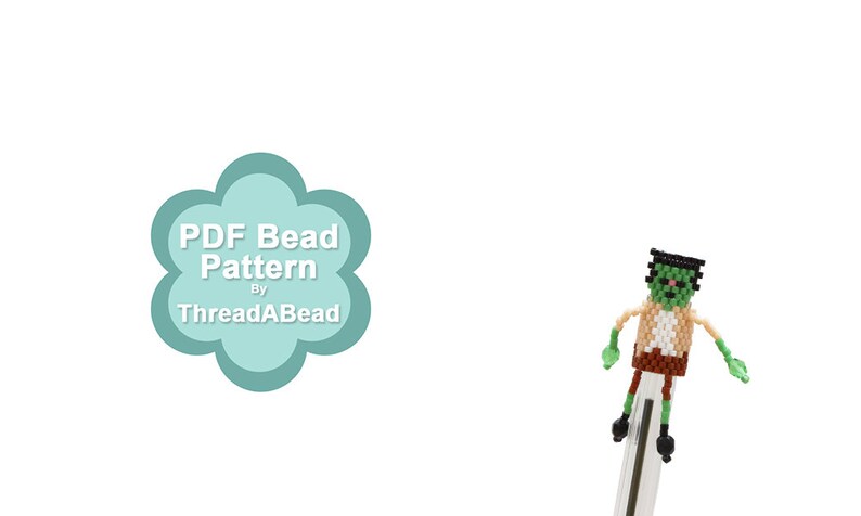 Bead Pattern: Frankenstein Pen Topper - Etsy