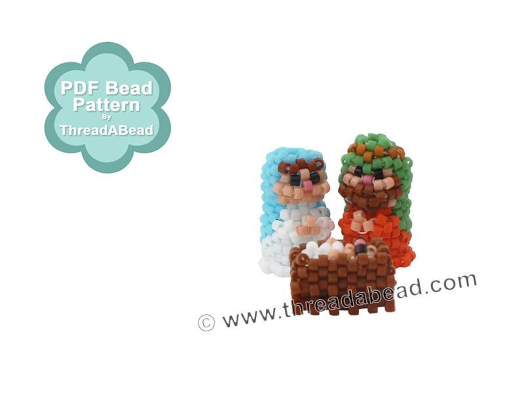 Bead Pattern: Christmas Nativity - Part 1 - Mary and Joseph - Etsy