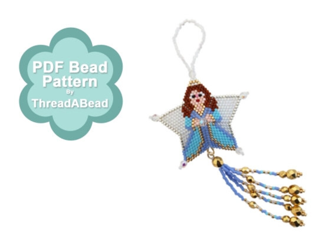 Bead Pattern: Angel Shooting Star Ornament - Etsy