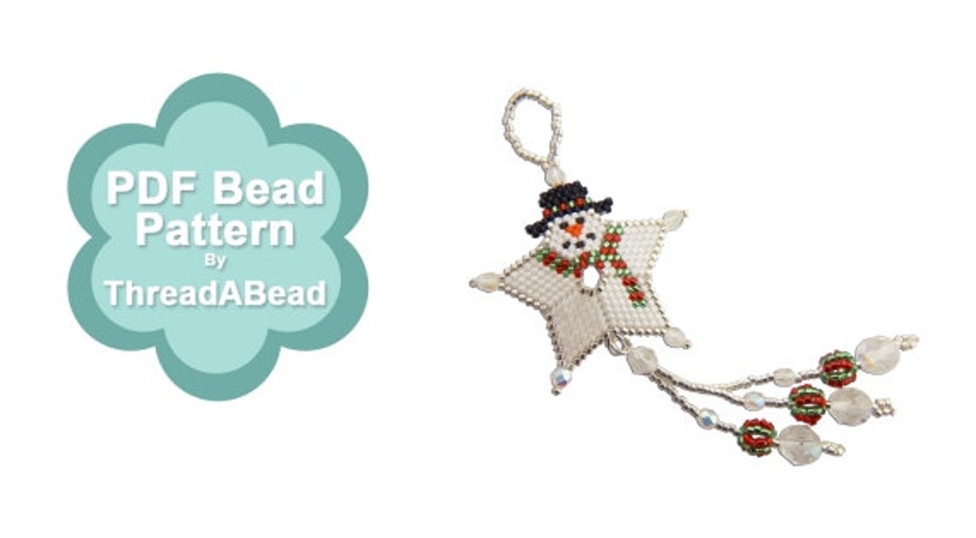 Bead Pattern: Snowman Shooting Star - Etsy