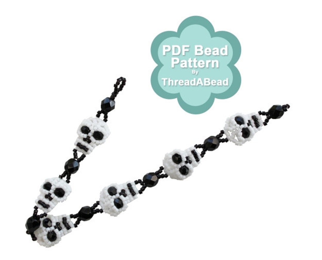 Bead Pattern: Skull Bracelet - Etsy