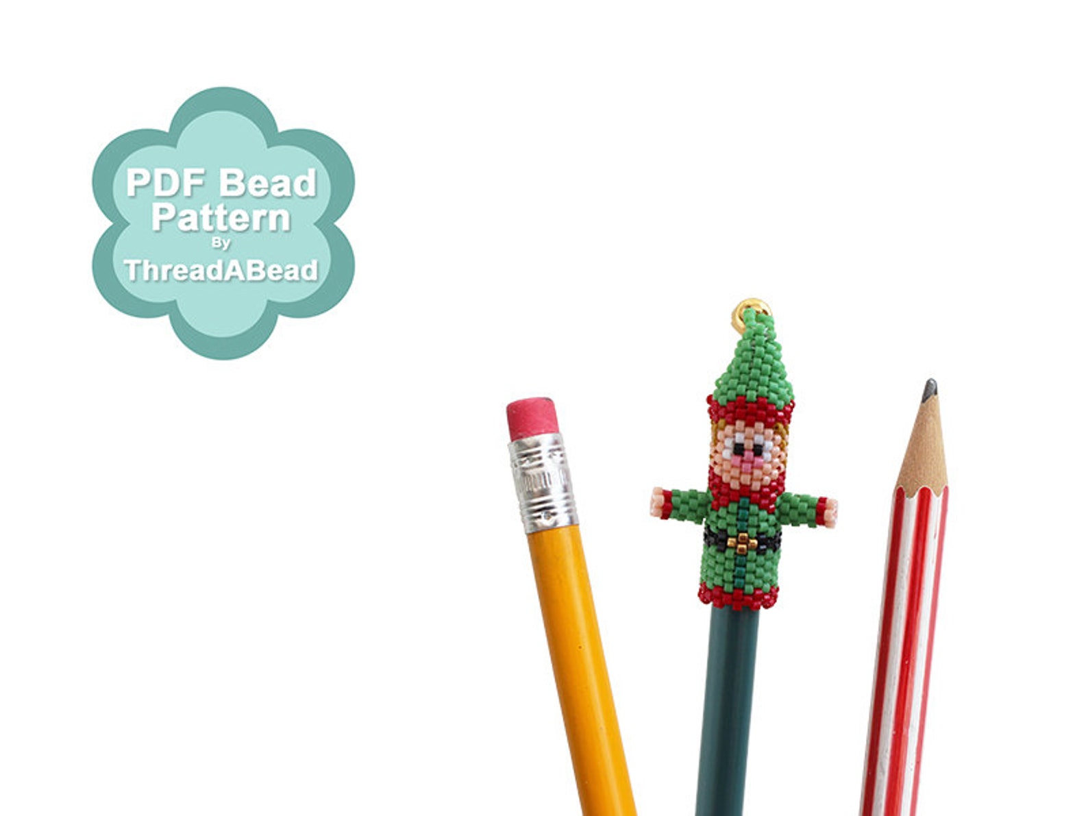 Bead Pattern: Large Elf Pen Topper - Etsy