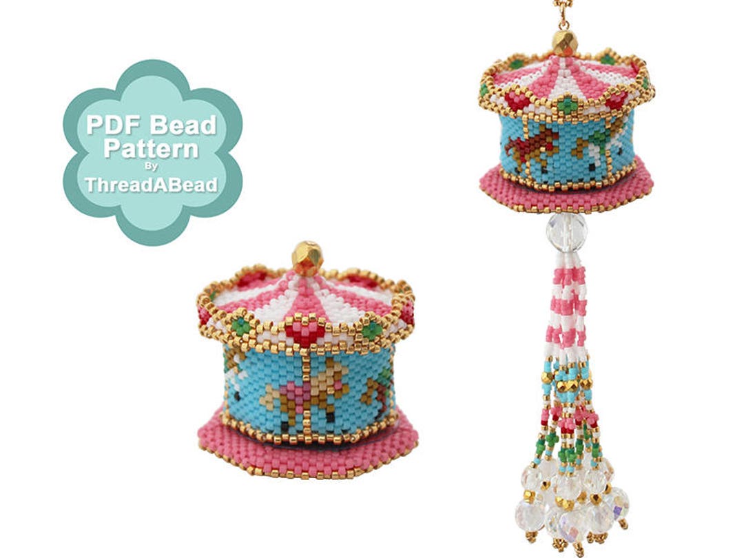 Bead Pattern: 3D Carousel Fairground Ornament - Etsy