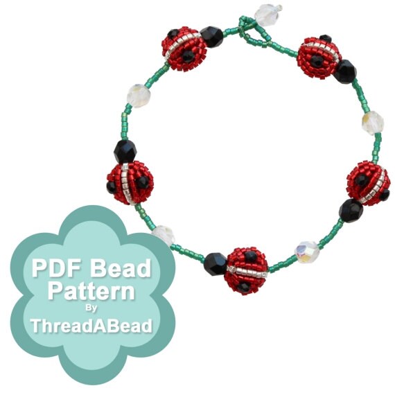 Bead Pattern: Cute Ladybird Bracelet - Etsy