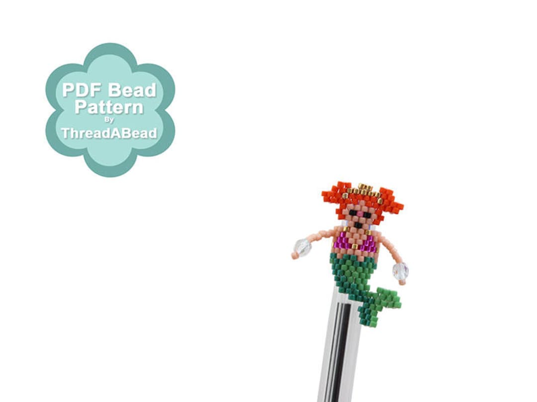 Bead Pattern: Mermaid Pen Topper - Etsy