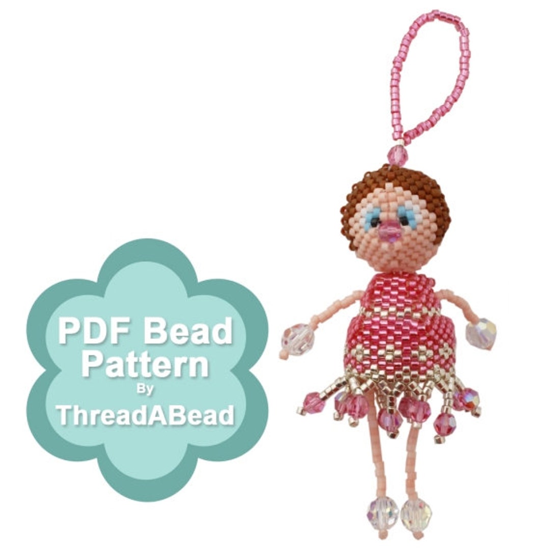 Bead Pattern: Crystabella - the Little Beaded Peyote Doll Ornament - Etsy