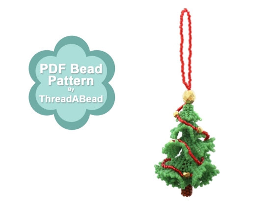 Bead Pattern: 3D Beadwork Christmas Tree Ornament - Etsy