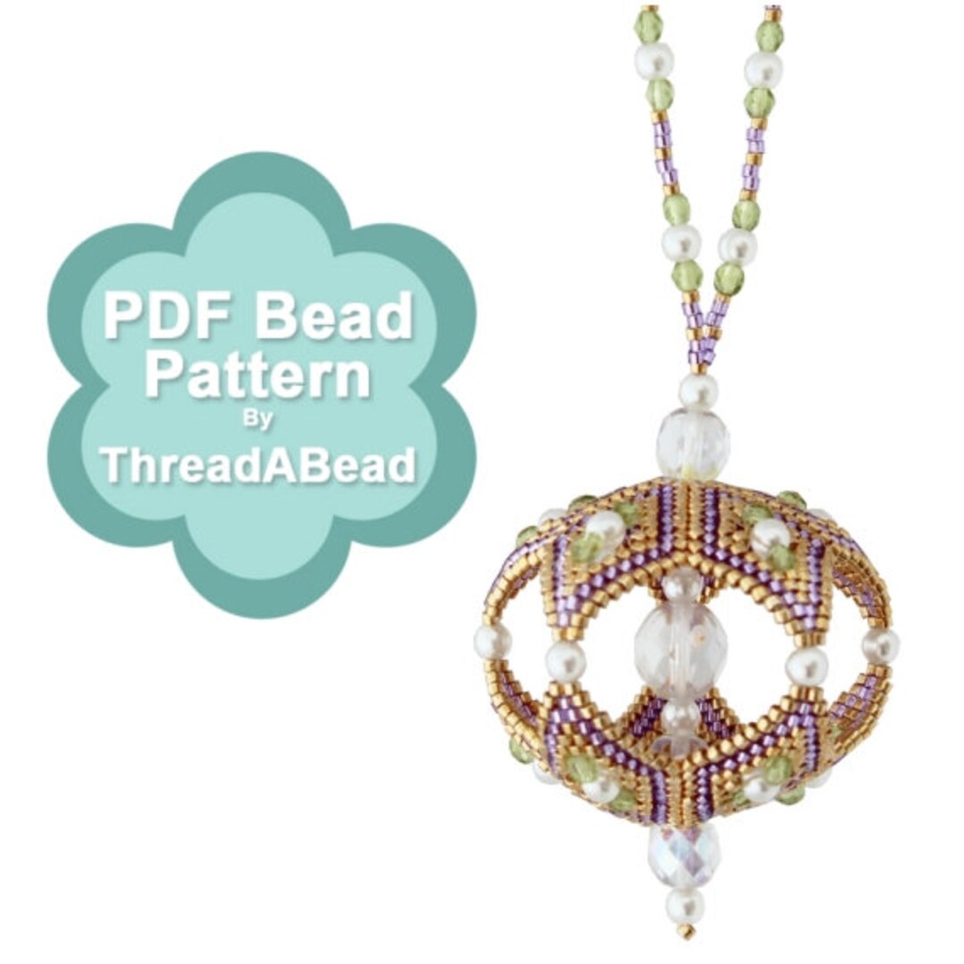 Bead Pattern: Crystal Reflections Beaded Ornament - Etsy Canada