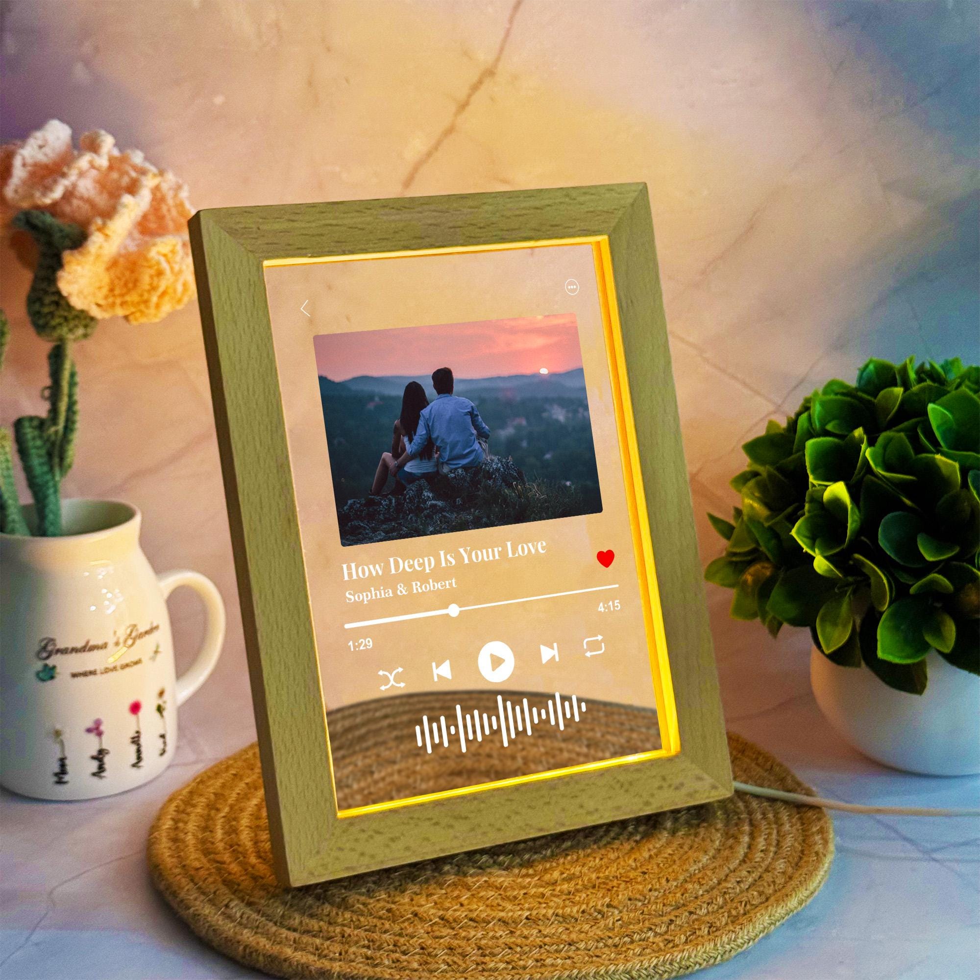 Personalized Song Acrylic Plaque With Light: Custom Album Cover Gift - Etsy
