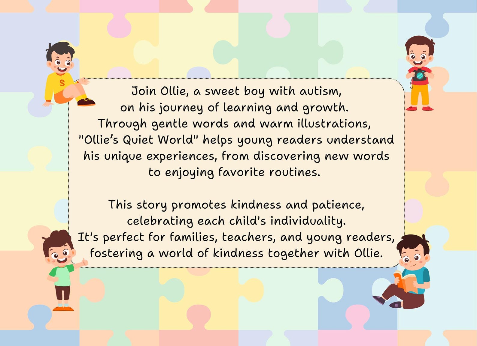 Ollie's Quiet World christmas Edition, a Personalised Book for Kids ...