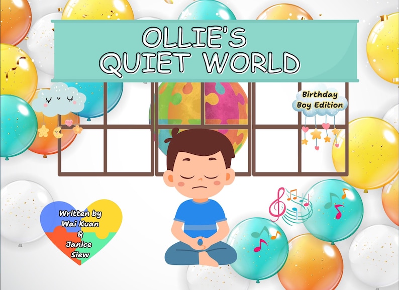Ollie's Quiet World birthday Boy Edition, a Personalised Book for Kids ...