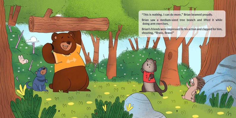 Children's Book, Boastful Brian: A Tale of Strength and Humility (an ...