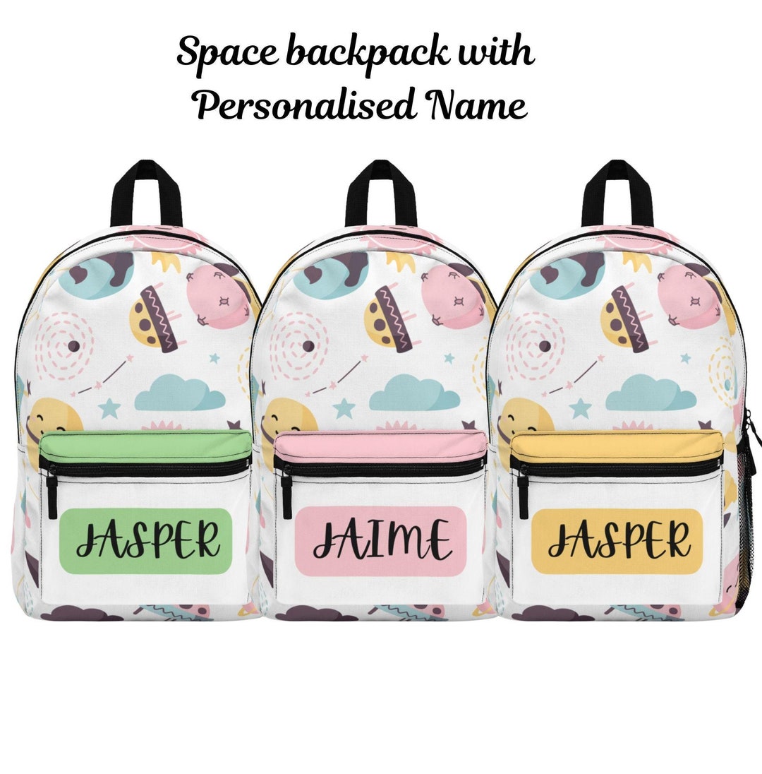 Personalised Space Backpack for Kids, Cute Space Backpack, Back to ...